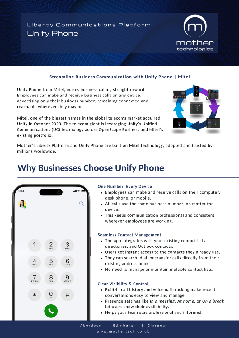 Unify Phone | Mother Technologies